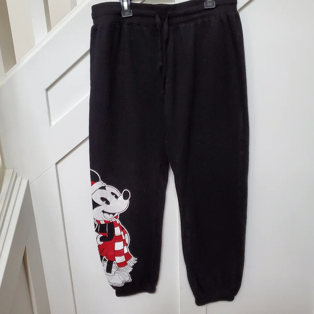 Disney | Pants & Jumpsuits | Disney Joggers Sweatpants Large Mickey ...